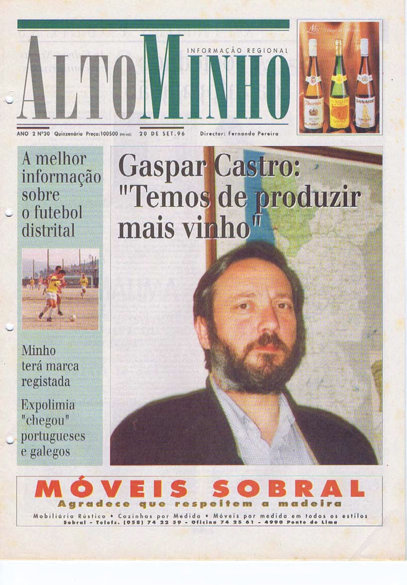 Gaspar Castro, o grande mestre do vinho verde - Semanário Alto Minho